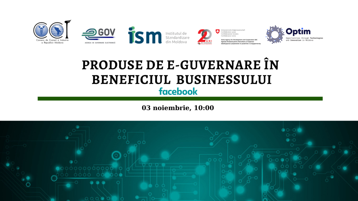 CCI dialogul online „Produse de E-guvernare în beneficiul businessului”