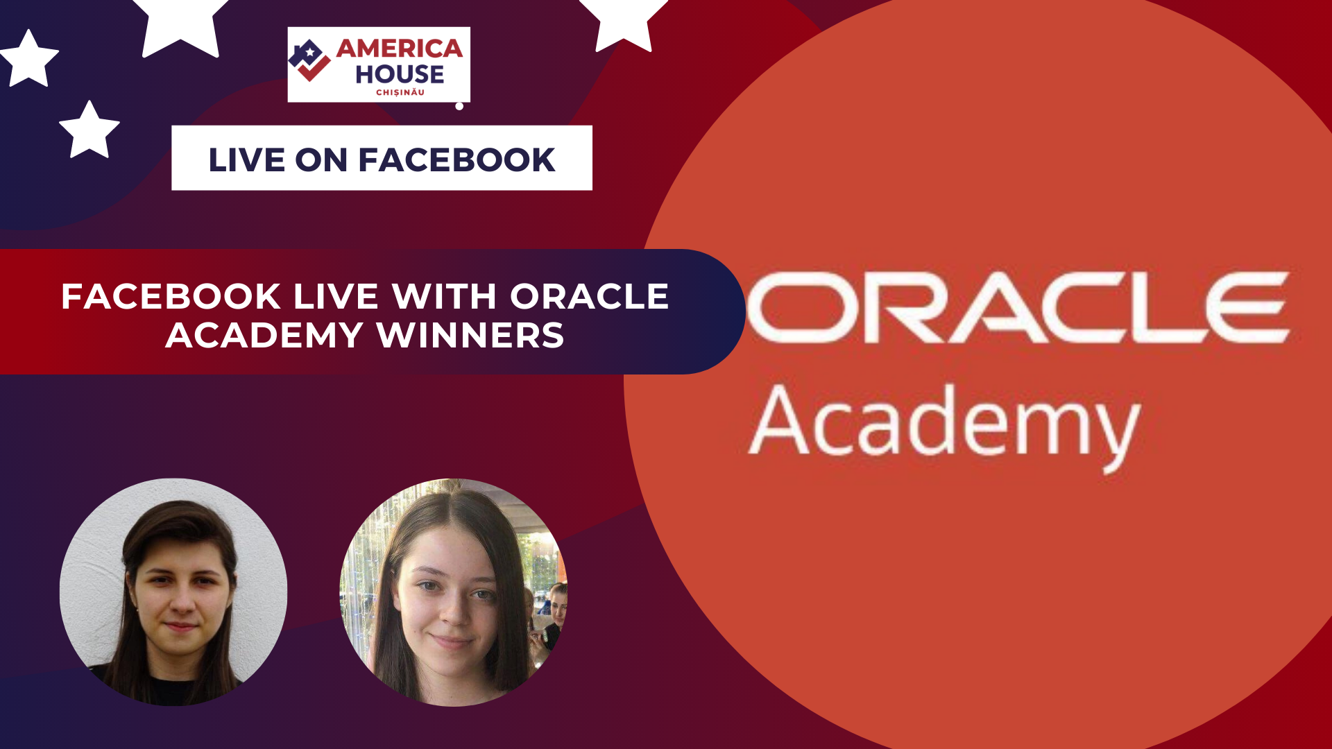 Facebook Live with Oracle Academy Winners. Cunoaște-i!